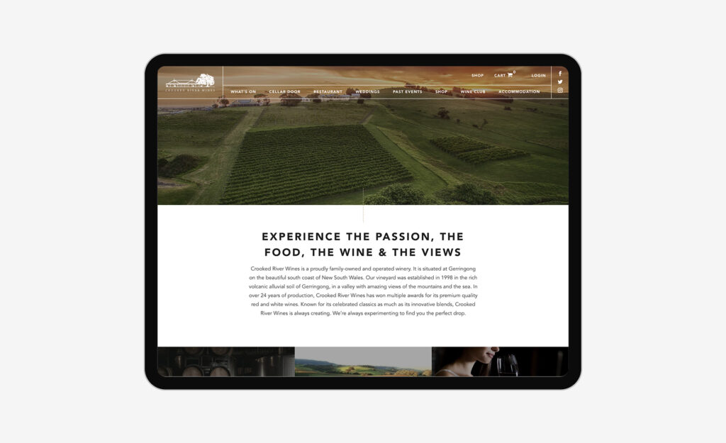 Crooked River Wines Case Study | Handmade Web & Design