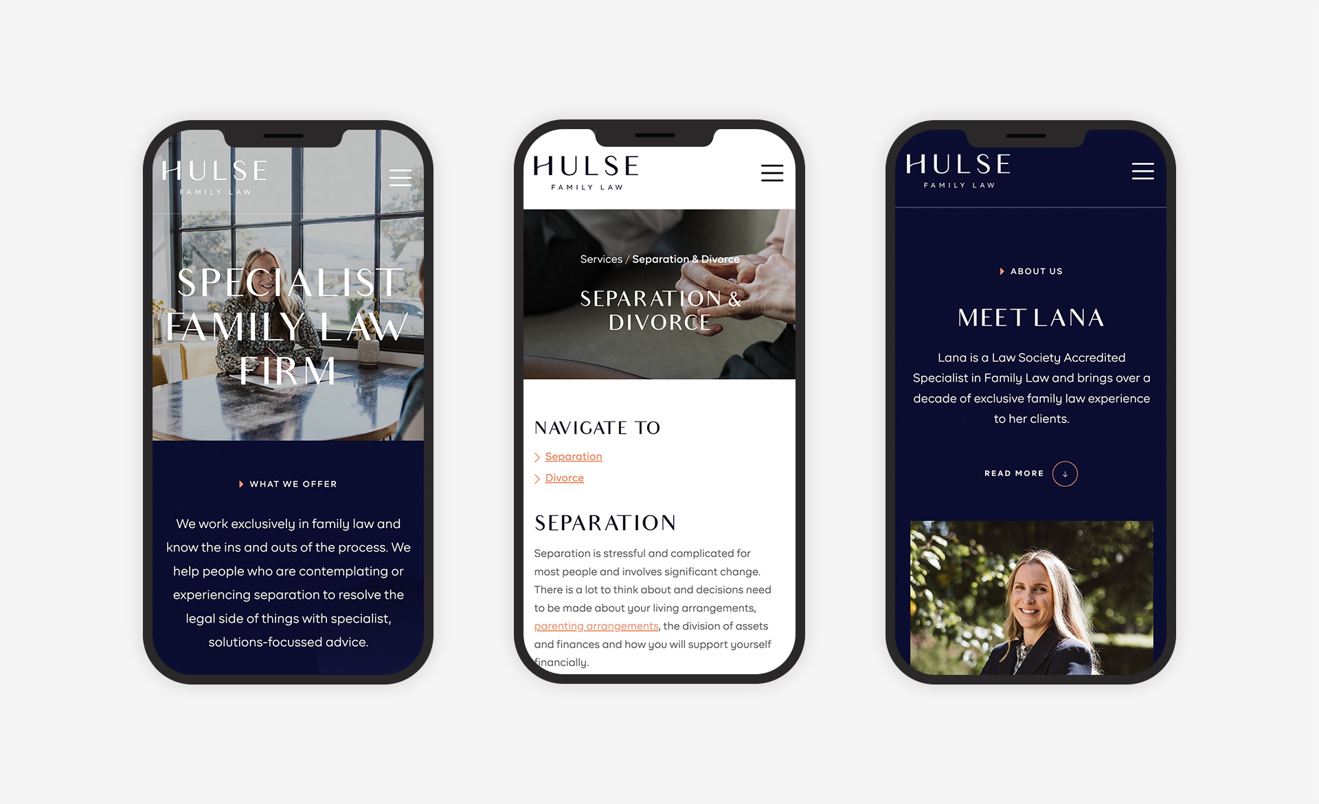 Hulse Family Law Case Study | Handmade Web & Design