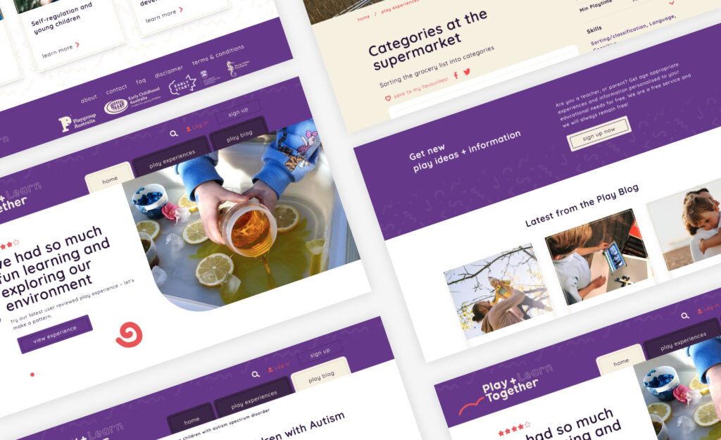 Play & Learn Together Case Study | Handmade Web & Design