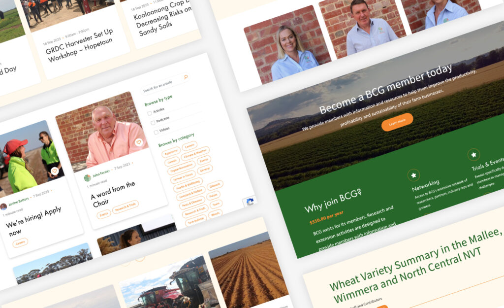 Birchip Cropping Group Case Study | Handmade Web & Design